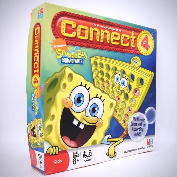 Hasbro | Toys | Rare Connect 4 Game Spongebob Plankton Squarepants ...